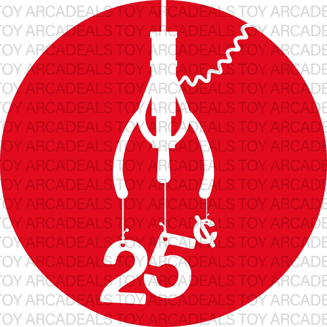 Claw Machine 25 Cents Png - Etsy