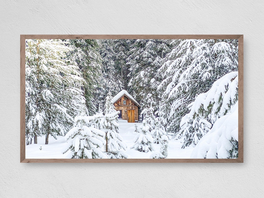 Woodland Cabin Samsung Frame TV Art Instant Download - Etsy