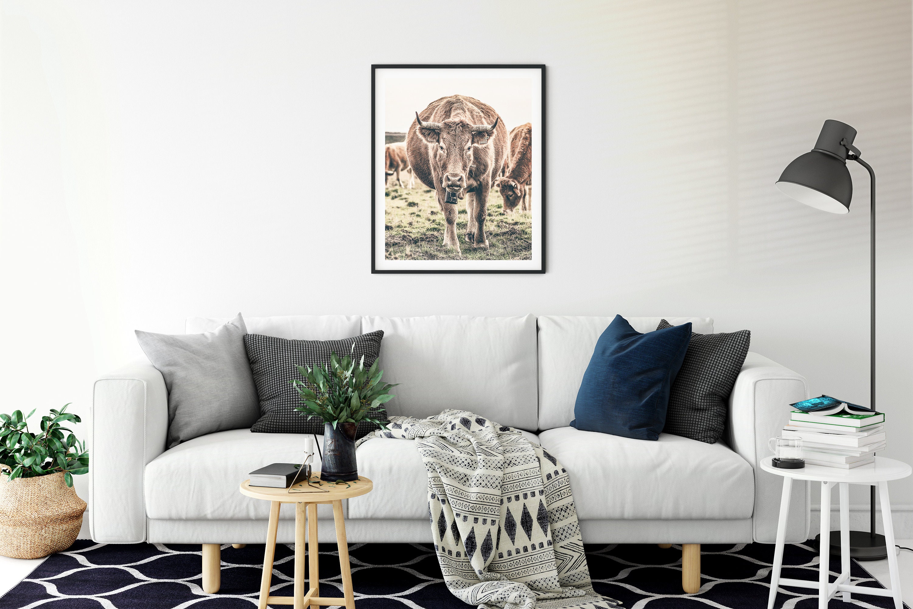 Cow Print Printable Rustic Wall Decor Ranch Print Farm | Etsy