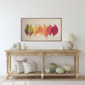 Rainbow of Leaves, Samsung Frame TV Art, Instant Download, Fall, Leaves ...