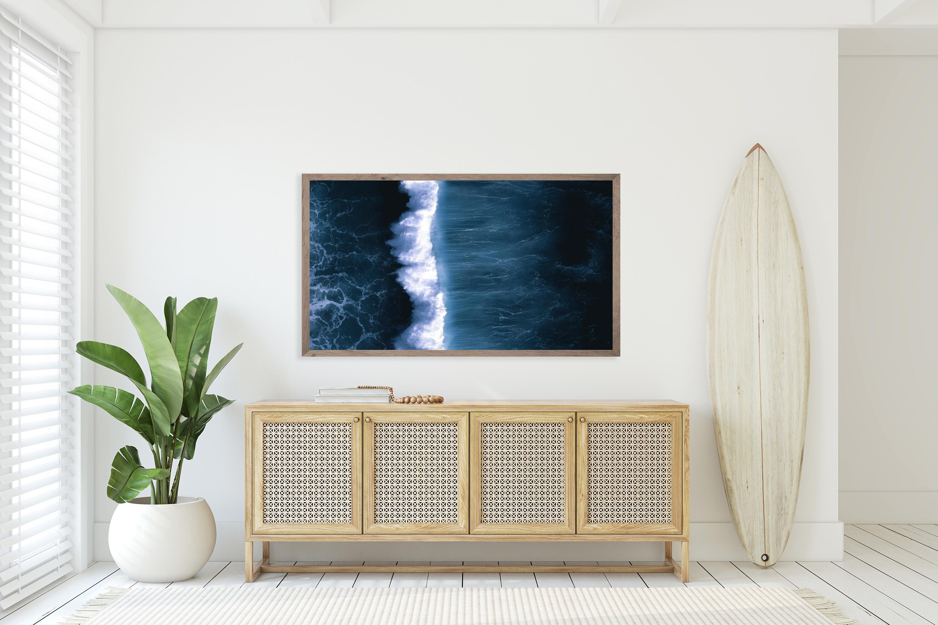 Ocean Wave Samsung Frame TV Art, Aerial Seascape (digital Download) - Etsy