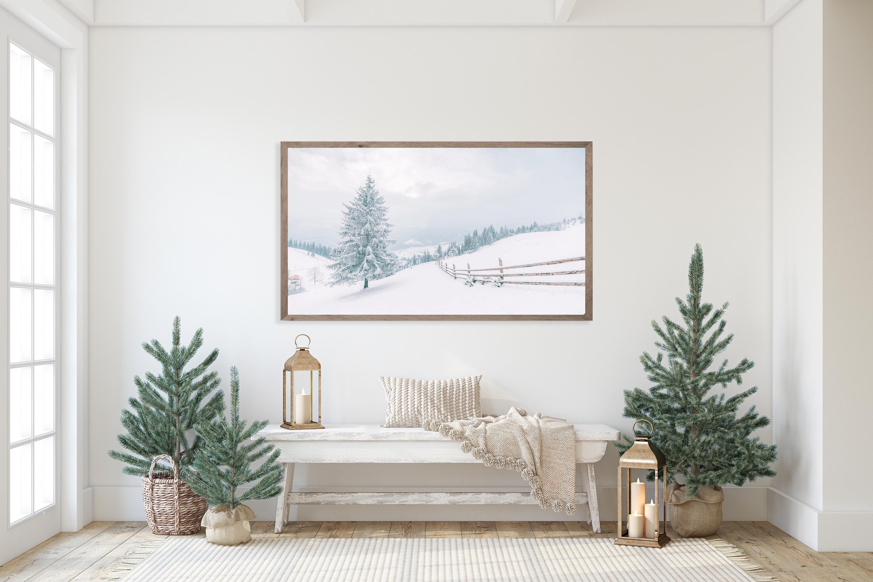Winter Wonderland Samsung Frame TV Art Instant Download | Etsy