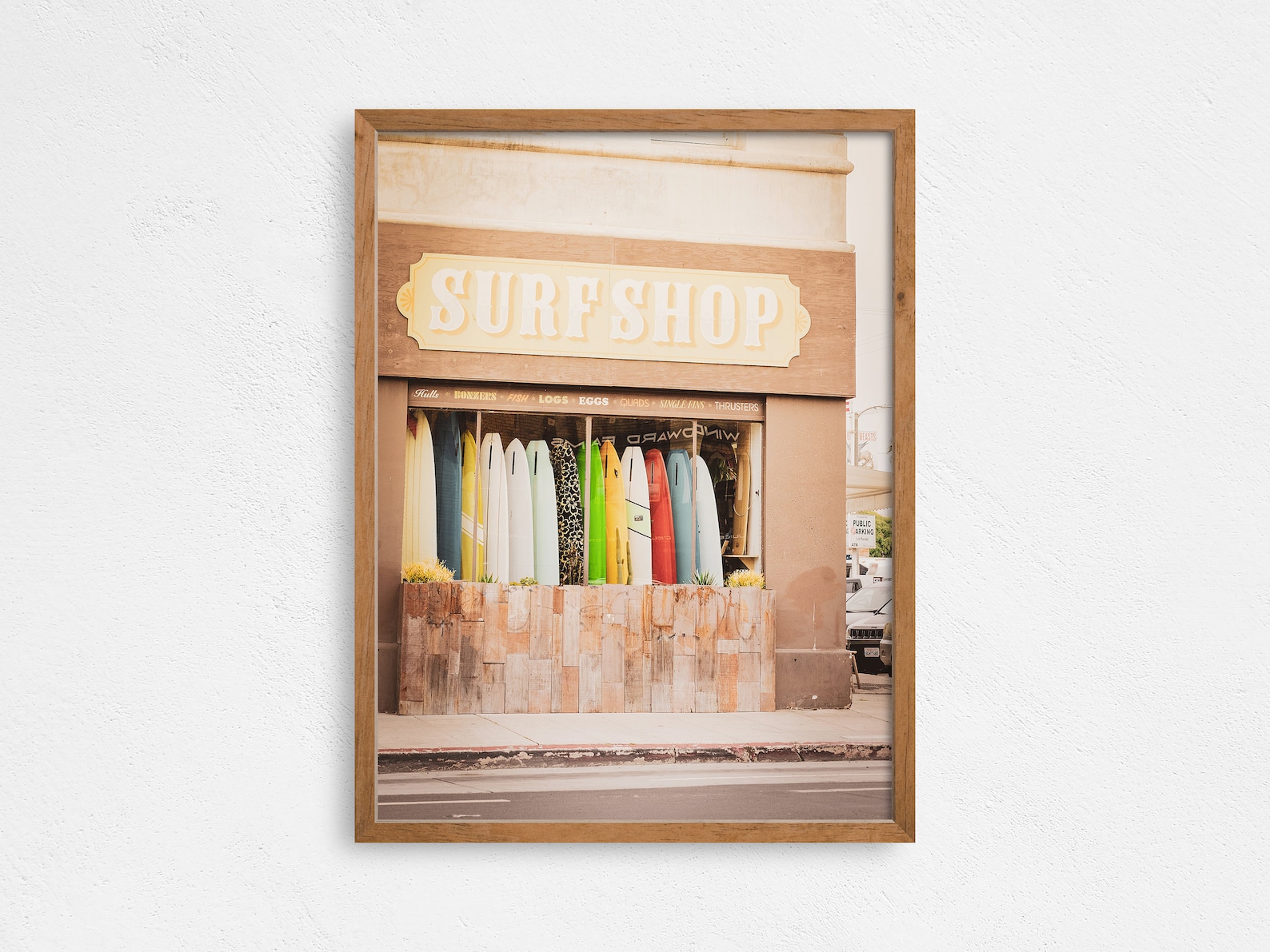 Surf Shop by the Sea Surf Print Printable Beach Wall Decor | Etsy