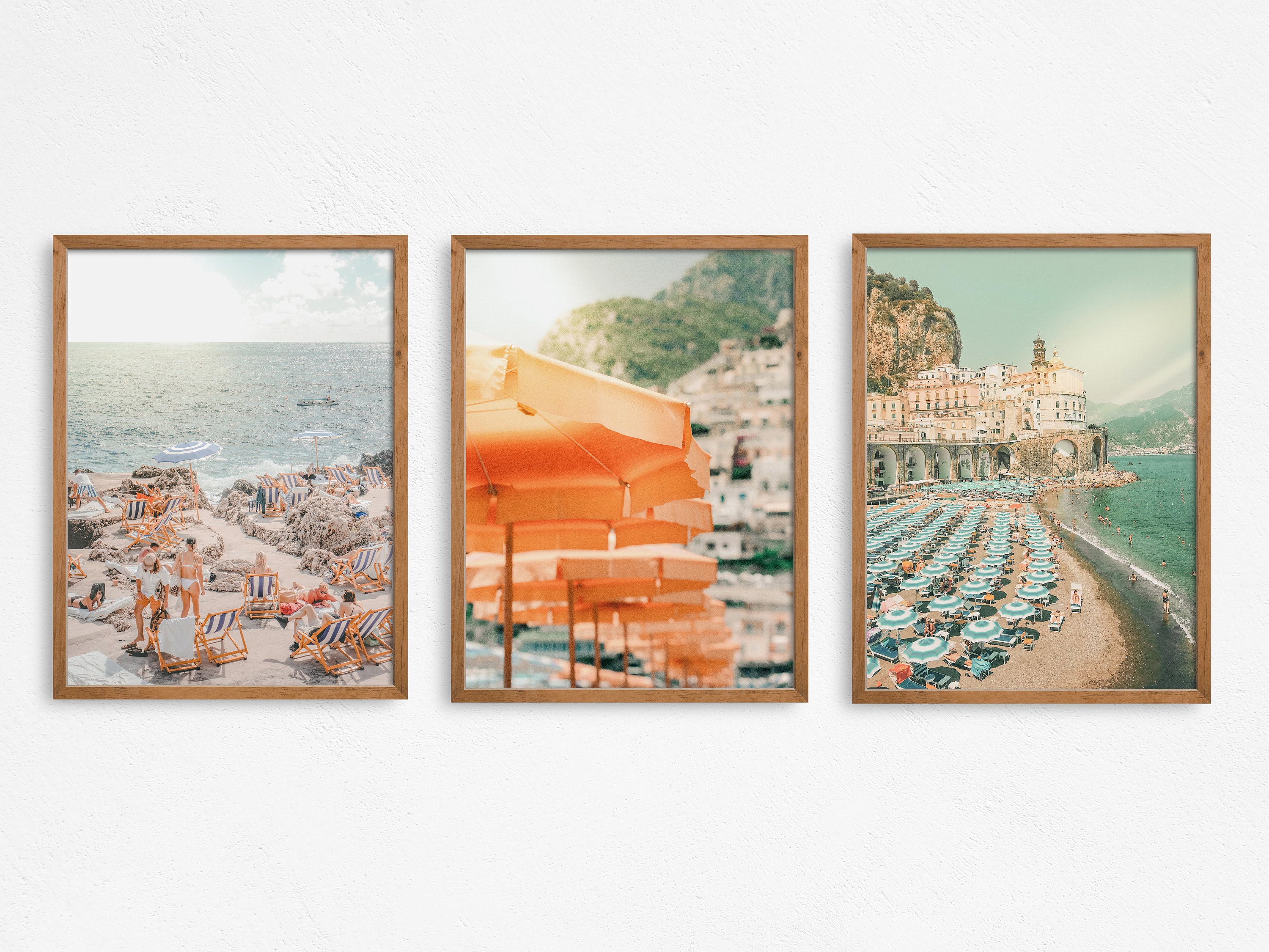 Beautiful Capri Ocean Set of Three Italy Print Italian - Etsy