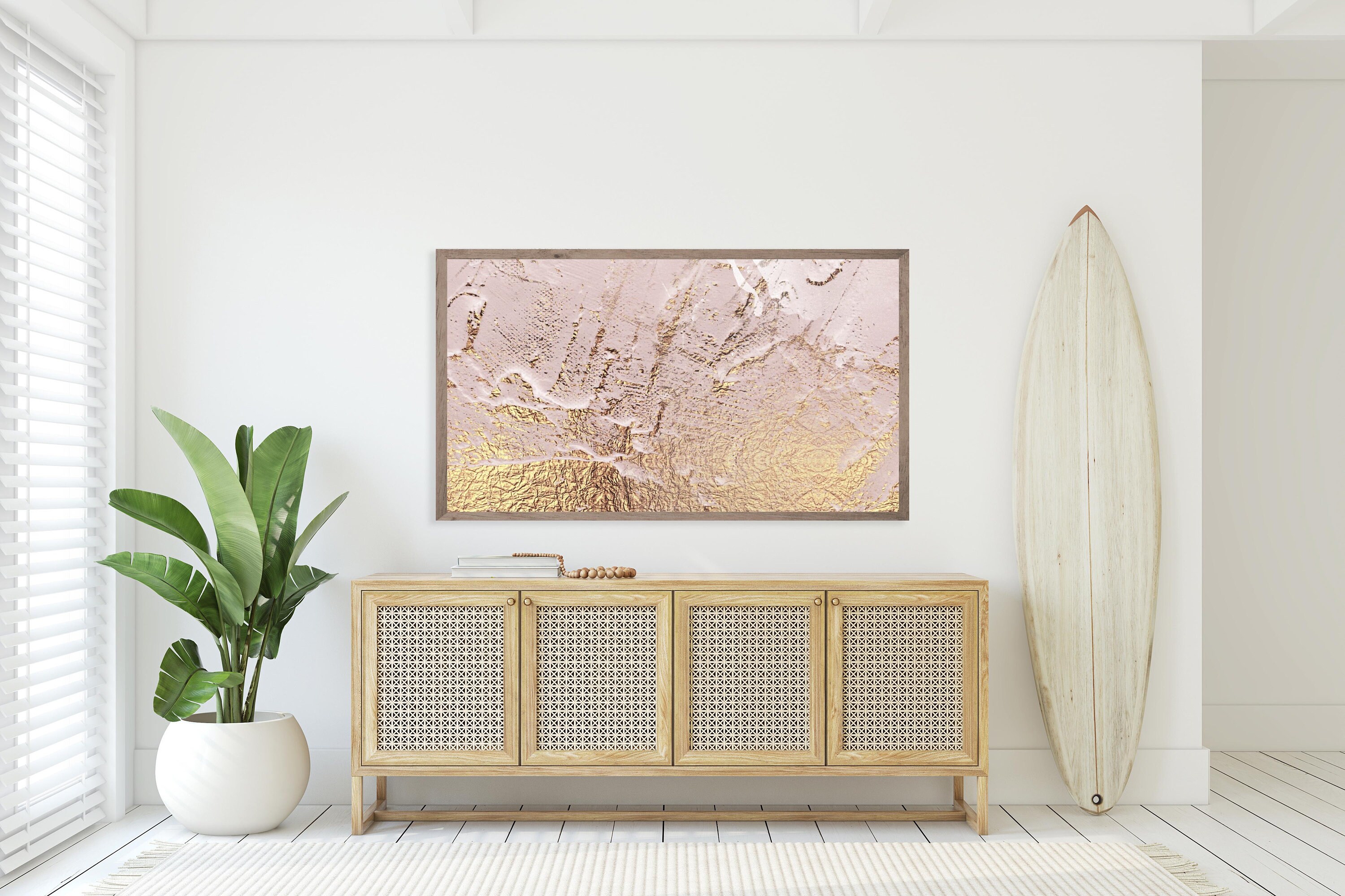 Samsung Frame TV Art Instant Download Pink Foil Texture - Etsy