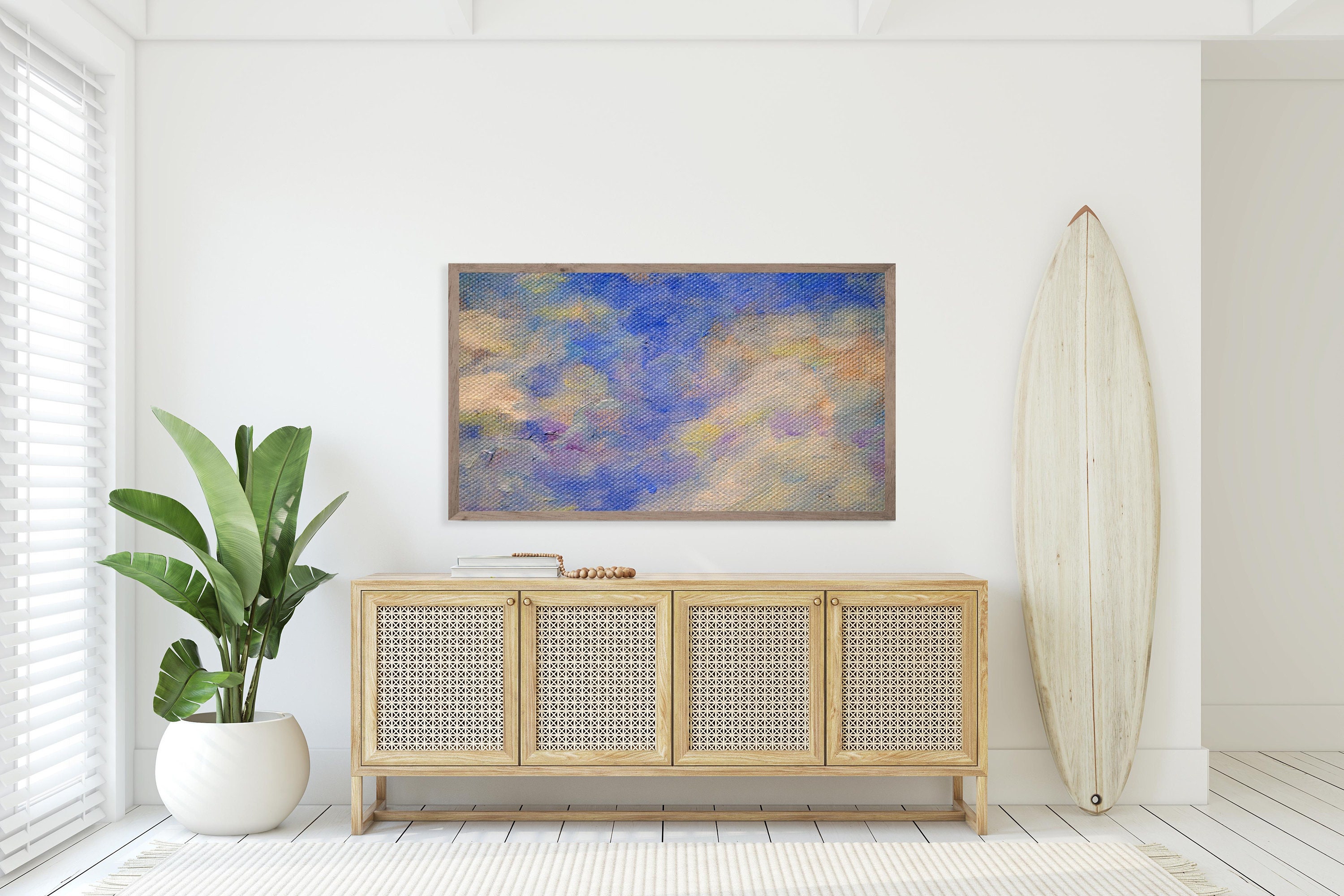 Samsung Frame TV Art Instant Download Abstract Clouds - Etsy