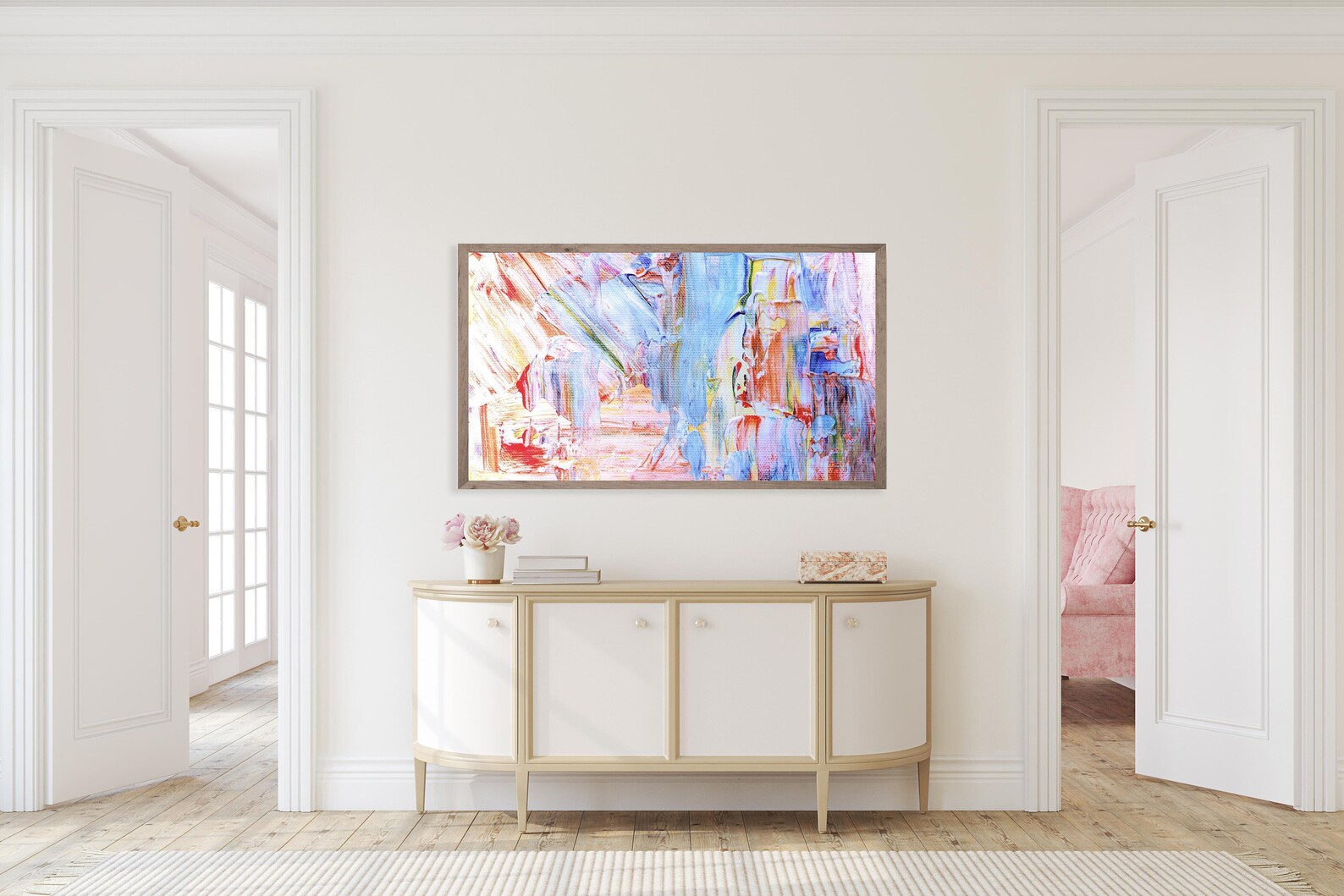 Samsung Frame TV Art Instant Download Chunky Paint on | Etsy