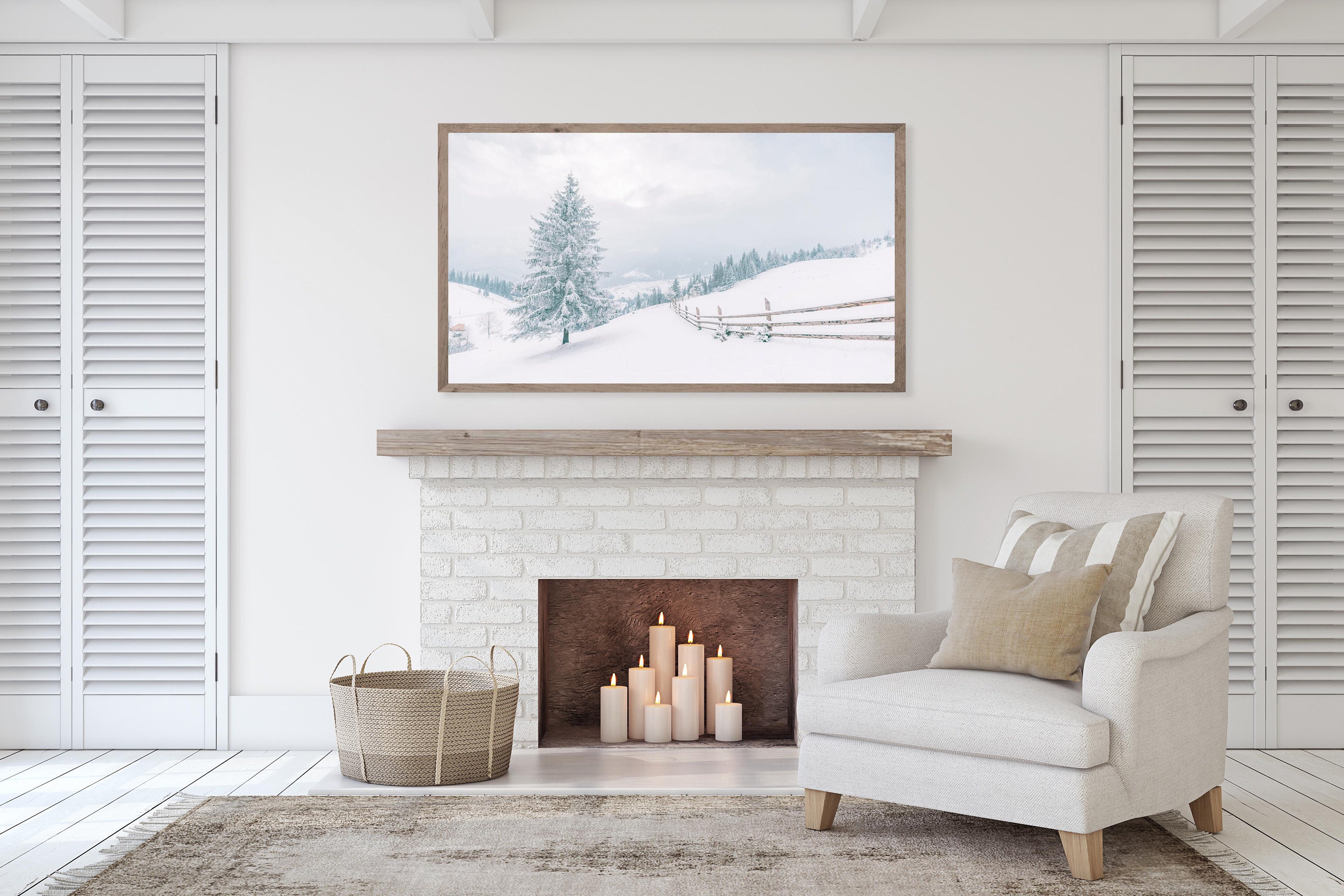 Winter Wonderland Samsung Frame TV Art Instant Download | Etsy