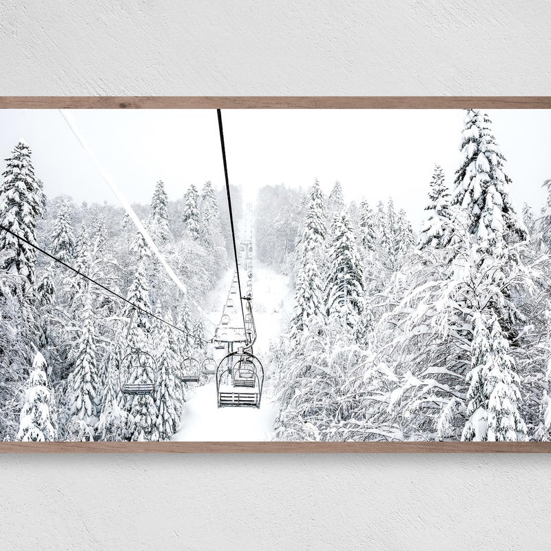 Ski Scenes Wallpaper - Etsy