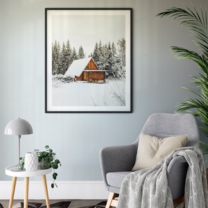 Rustic A-frame Cabin Print, Printable, Rustic Wall Decor, Cabin Print ...