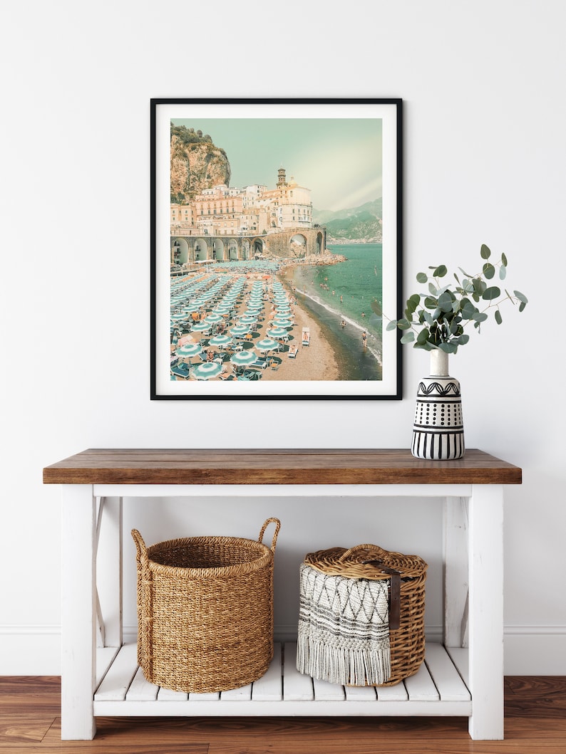 Beautiful Capri Ocean Set of Three Italy Print Italian | Etsy