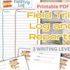 Field Trip Reports and Field Trip Log Printable Pack - Etsy