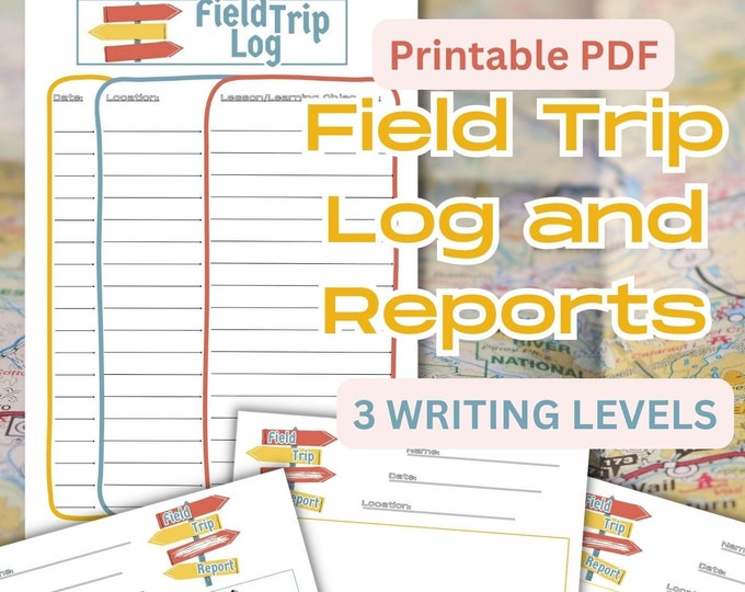 Field Trip Reports and Field Trip Log Printable Pack - Etsy