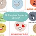16 Emotion Words in Spanish & English Printable and Matching Game/flash ...