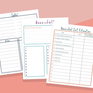 Homeschool Get Started & Yearly Planning Packet Bundle - Etsy