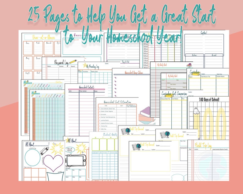 Homeschool Get Started & Yearly Planning Packet Bundle - Etsy