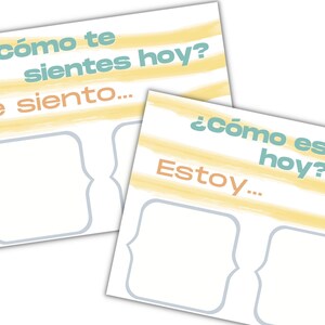 16 Emotion Words in Spanish & English Printable and Matching Game/flash ...