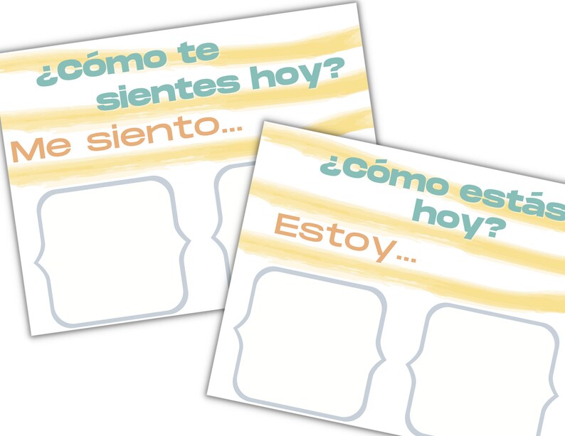 16 Emotion Words in Spanish & English Printable and Matching Game/flash ...