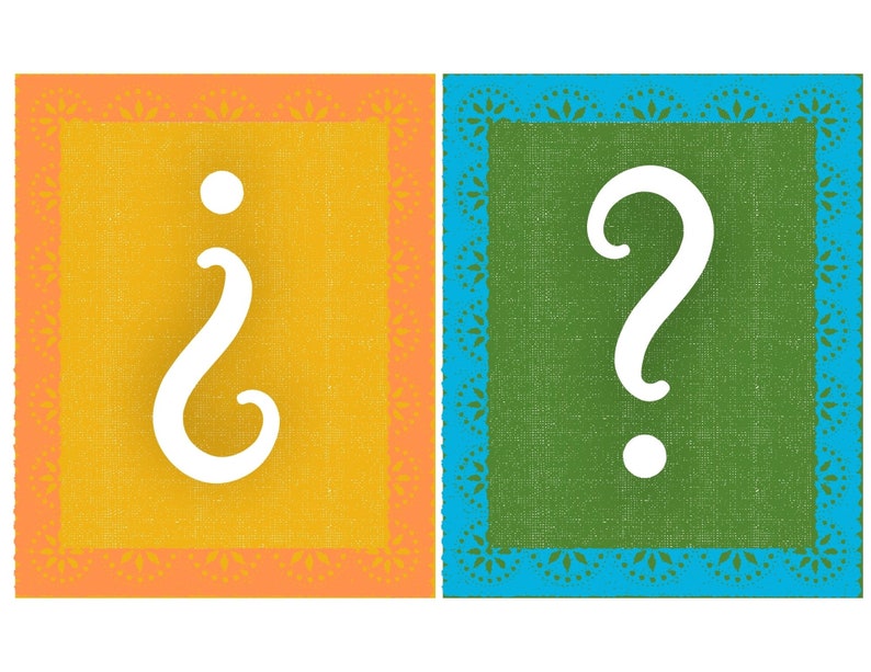 Mexican Style Papel Picado PRINTABLE BANNER- PDF Spanish Alphabet A-Z ...