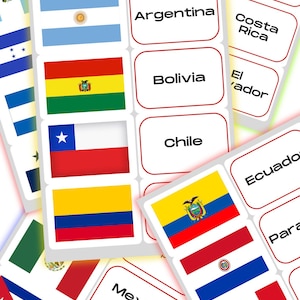 Spanish Classroom Decor – Flags of 21 Spanish-speaking Countries ...