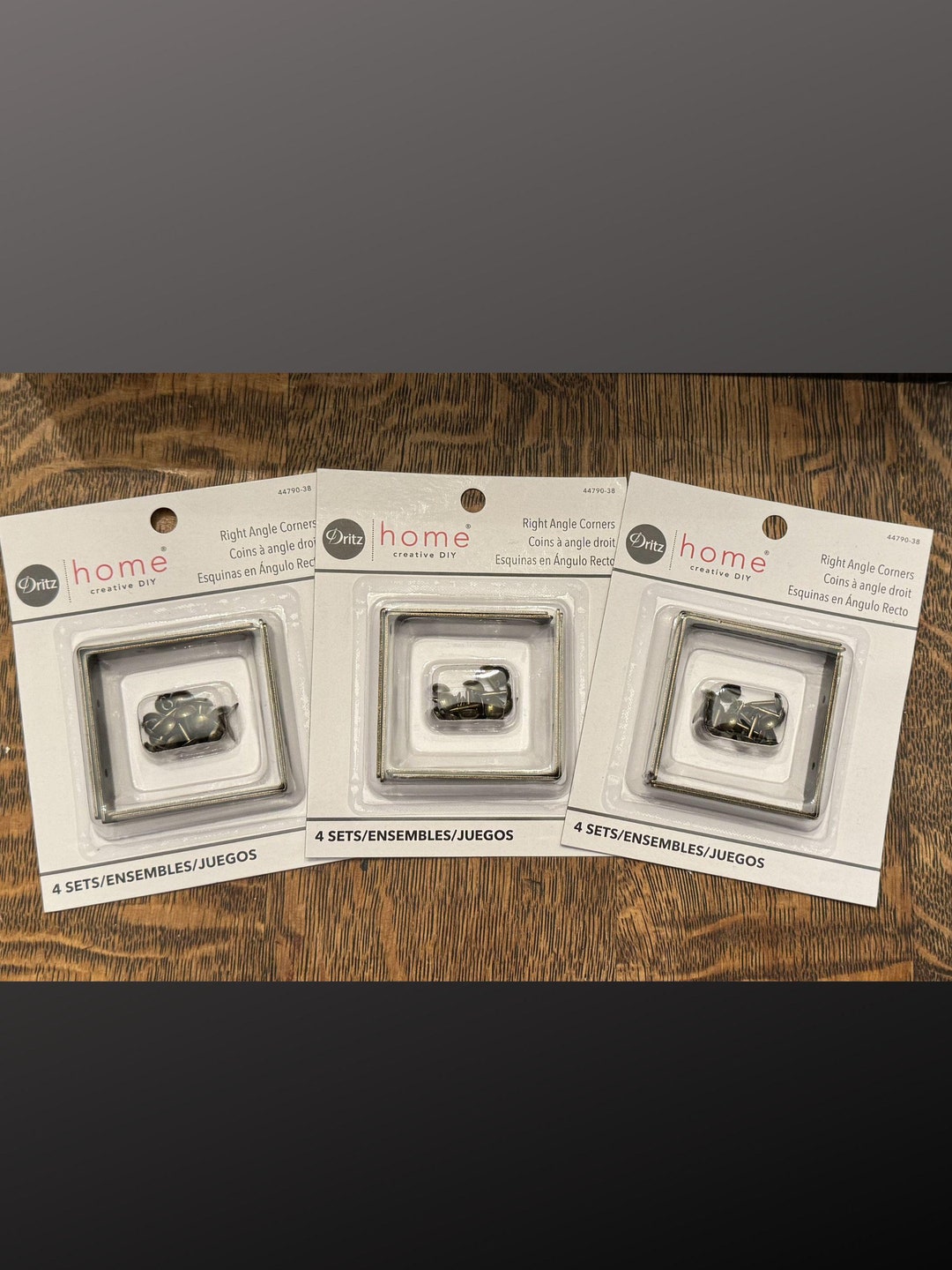 Dritz Home Metal Right Angle L Brackets 3 Pack - (4 Count Each) - Etsy