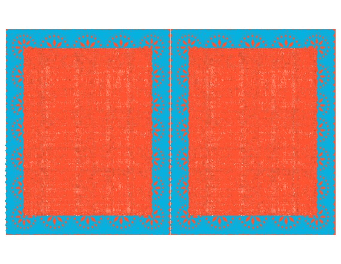 Mexican Style Papel Picado PRINTABLE BANNER- PDF Spanish Alphabet A-Z ...