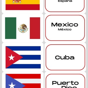 Spanish Classroom Decor – Flags of 21 Spanish-speaking Countries ...