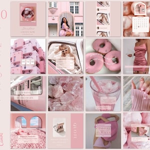 80 Instagram Post Templates| Pink Instagram Post Engagement | Instagram ...