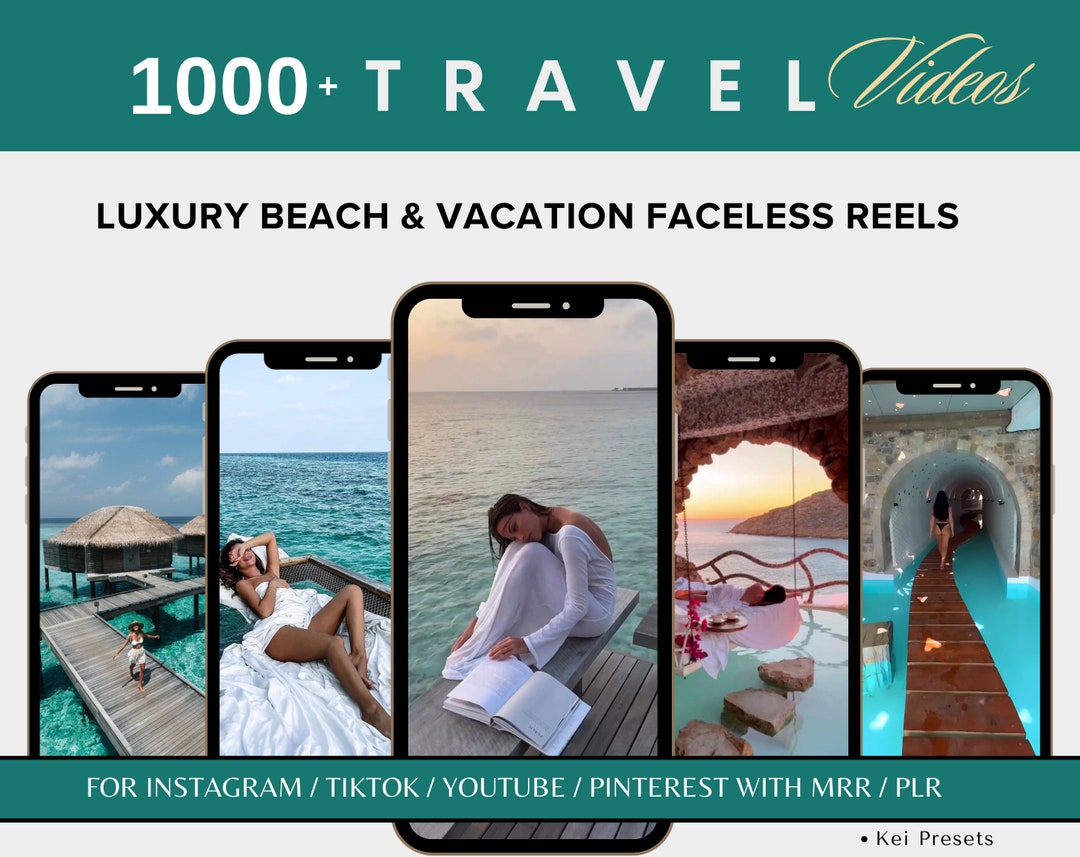 1000 Faceless Travel Videos Vacation Reels instagram Reels Aesthetic ...