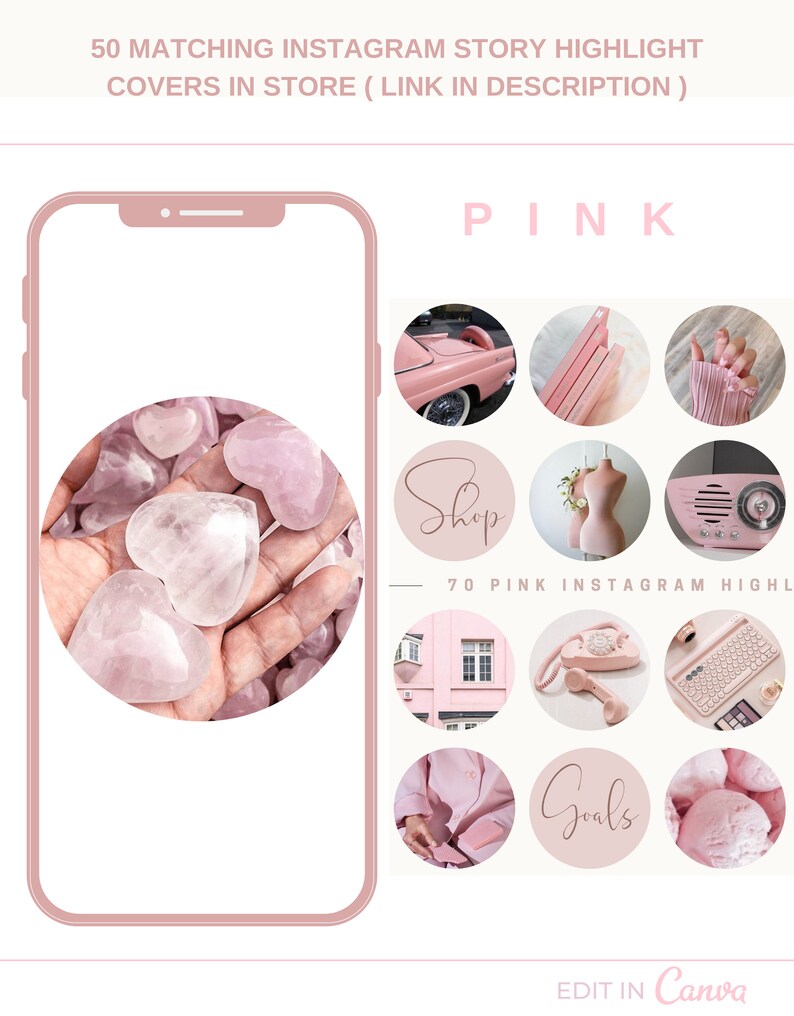 80 Instagram Post Templates Pink Instagram Post Engagement | Etsy