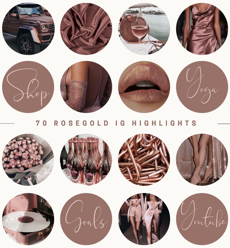 70 Best Seller Rosegold Instagram Story Highlight Covers - Etsy