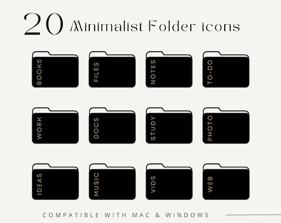 File Folder Icon Black And White