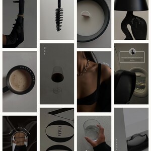 200 Best Seller Black Instagram Post Templates | Dark Aesthetic ...