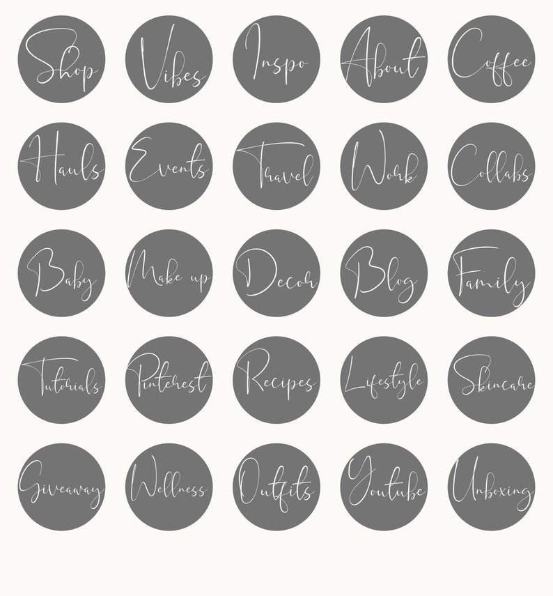 70 Grey Instagram Story Highlight Covers | Instagram Story Highlight ...