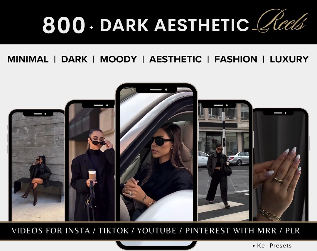 800 Faceless Dark Aesthetic Videos | Instagram Reels Aesthetic ...