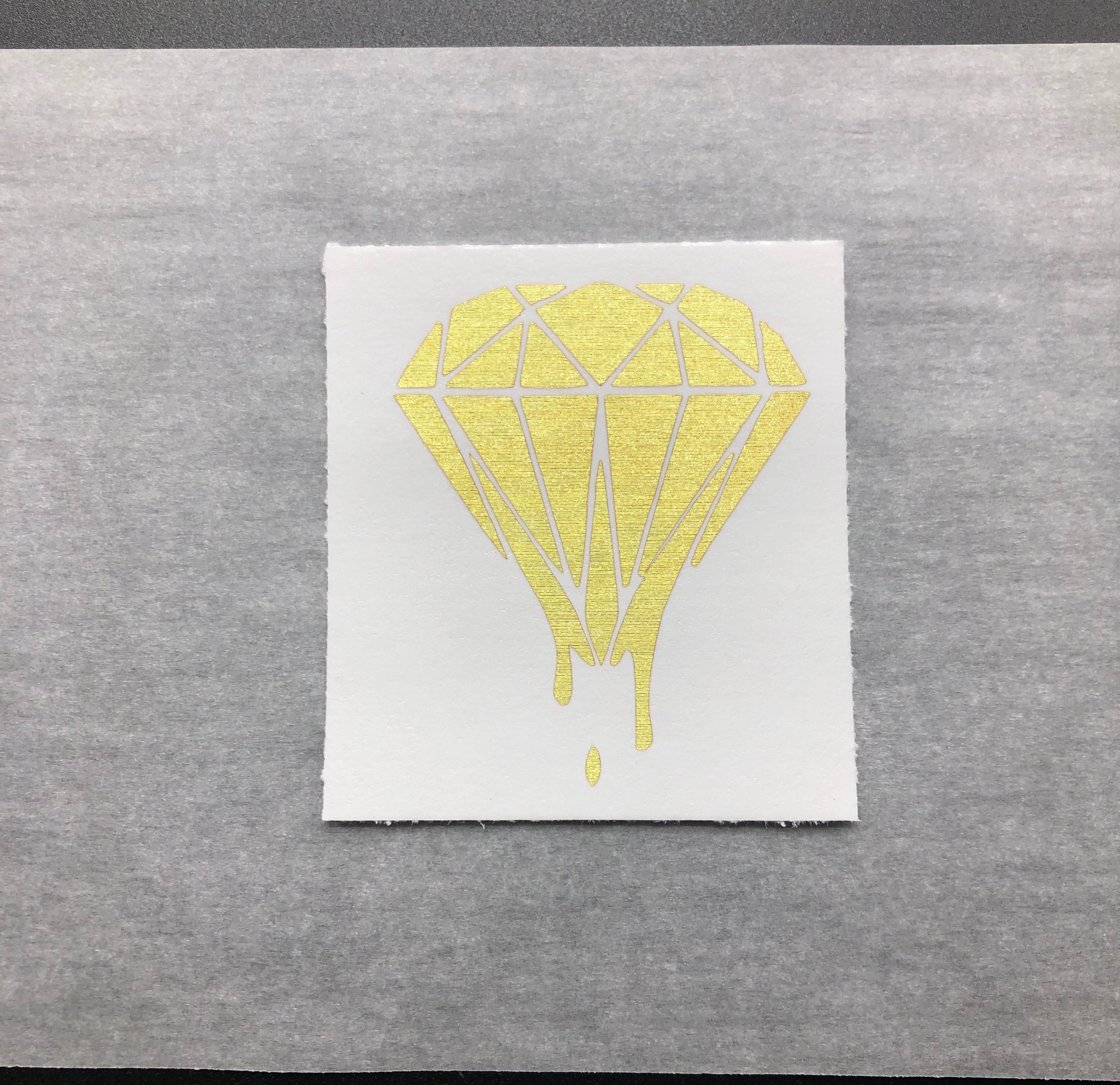 Dripping Diamond Adhesive Decal Laptop Decal Diamond Drip | Etsy