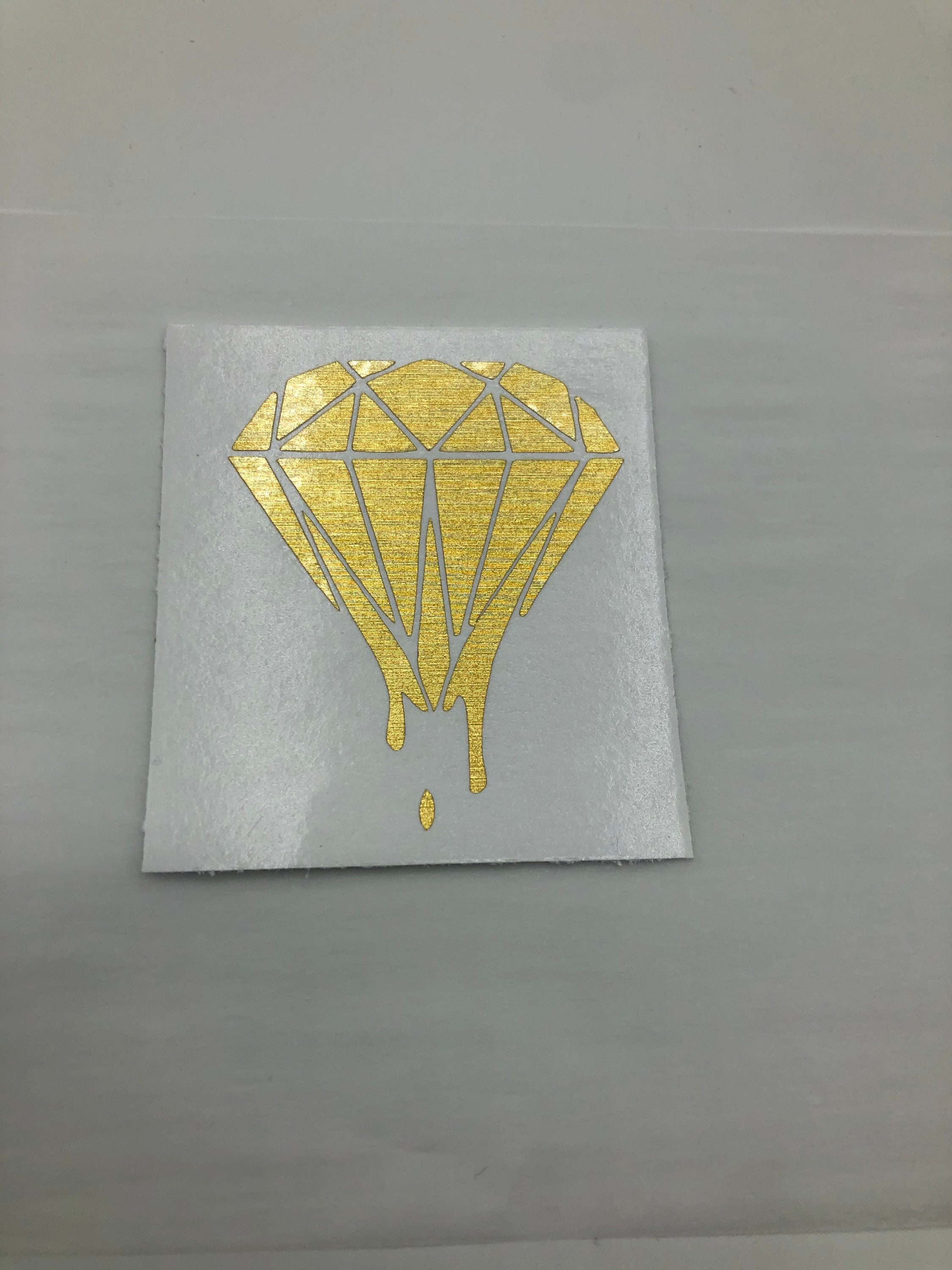 Dripping Diamond Adhesive Decal Laptop Decal Diamond Drip - Etsy
