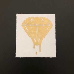 Dripping Diamond Adhesive Decal Laptop Decal Diamond Drip - Etsy