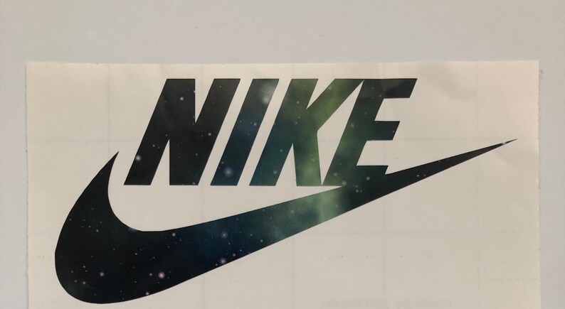 Nike Logo Permanent Adhesive Decal Nike Swoosh Decal | Etsy