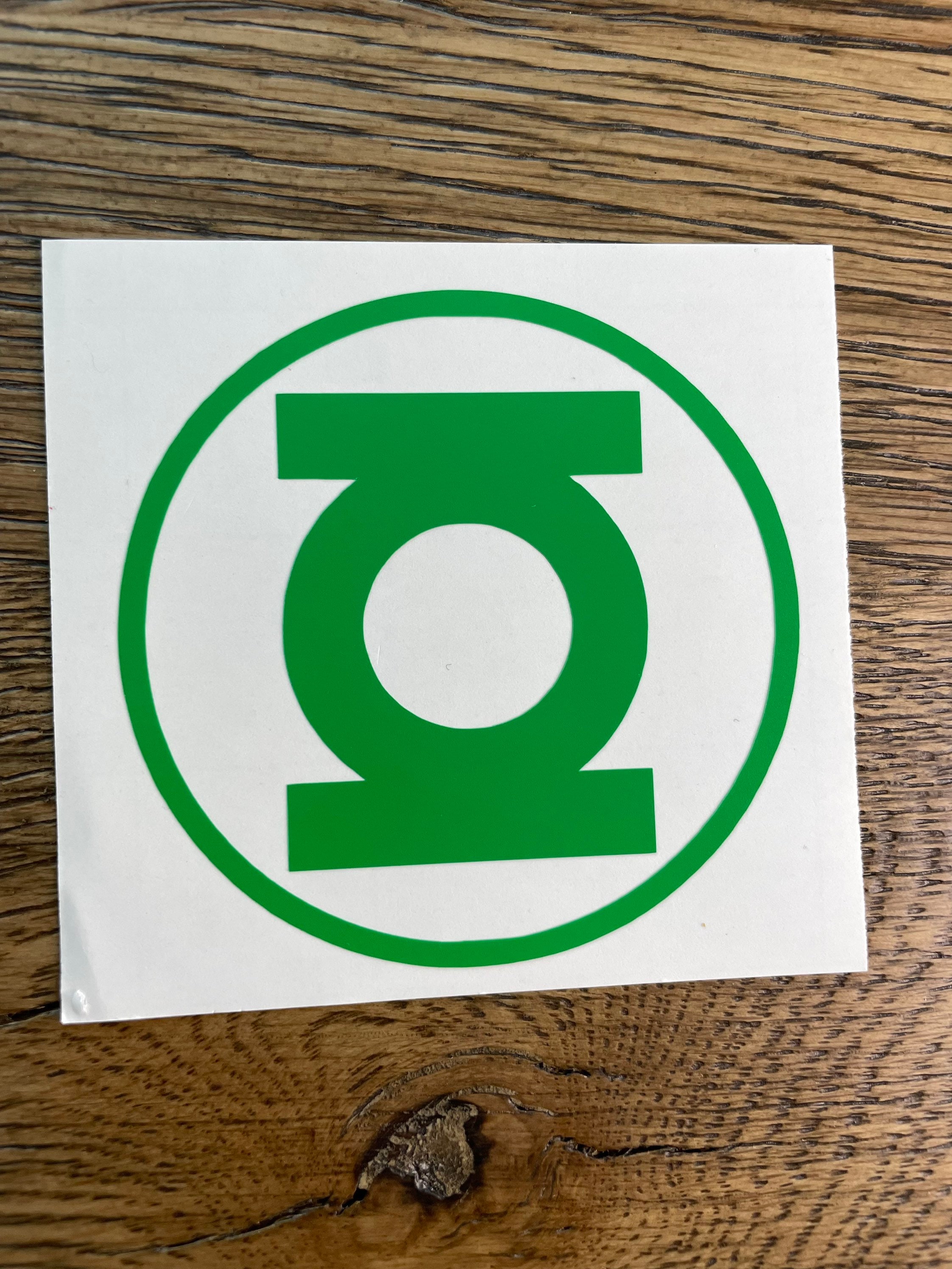 Lego Green Lantern Face Decals