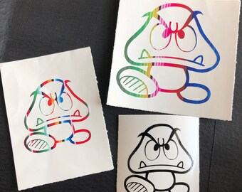 Super Mario Goomba Decal - Etsy