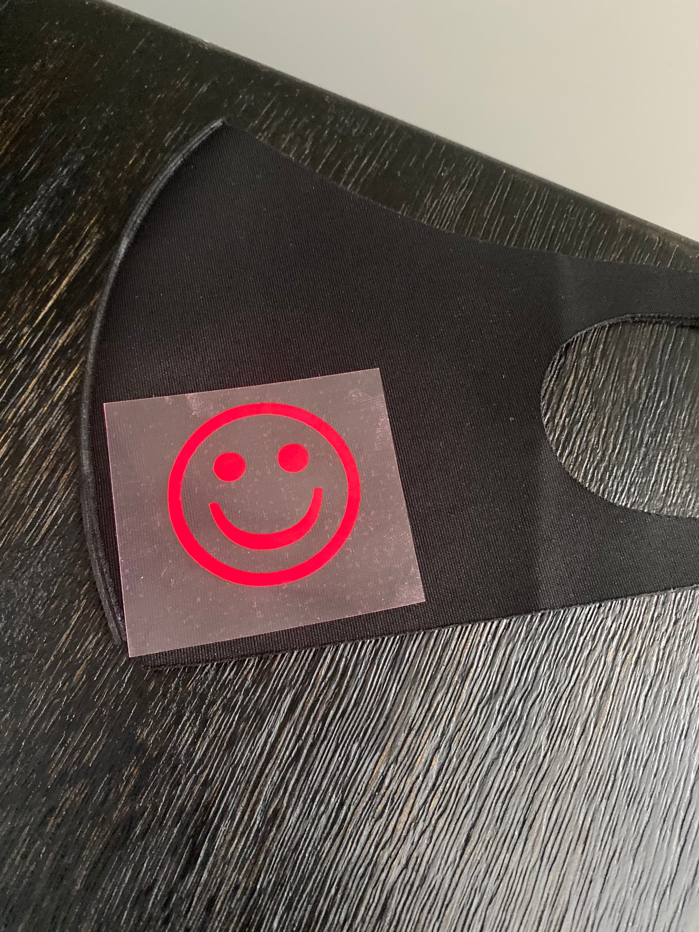 Happy Face Iron-on Decal: Smiley Face Mask Applique - Etsy