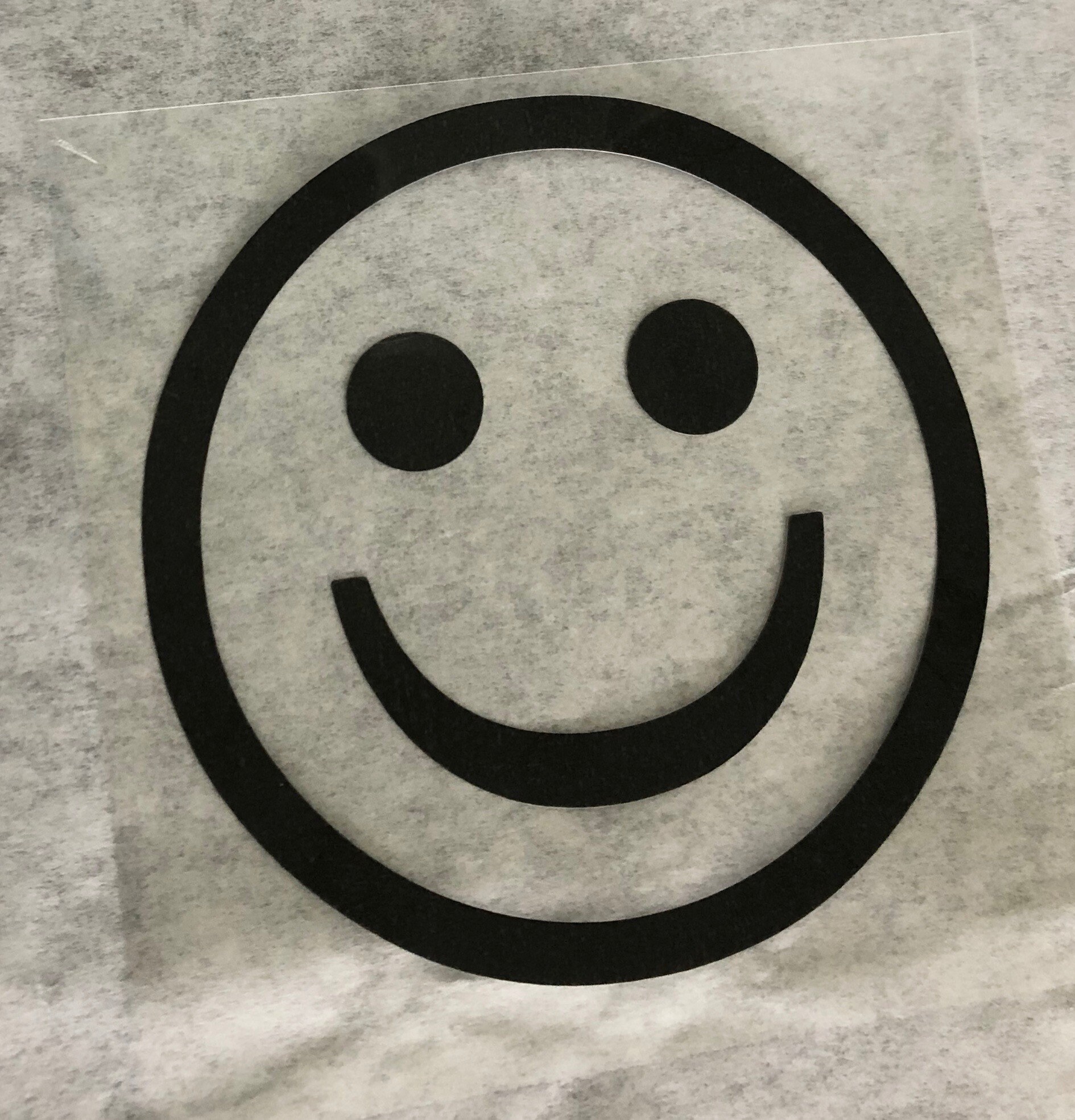 Happy Face Iron-on Decal: Smiley Face Mask Applique - Etsy