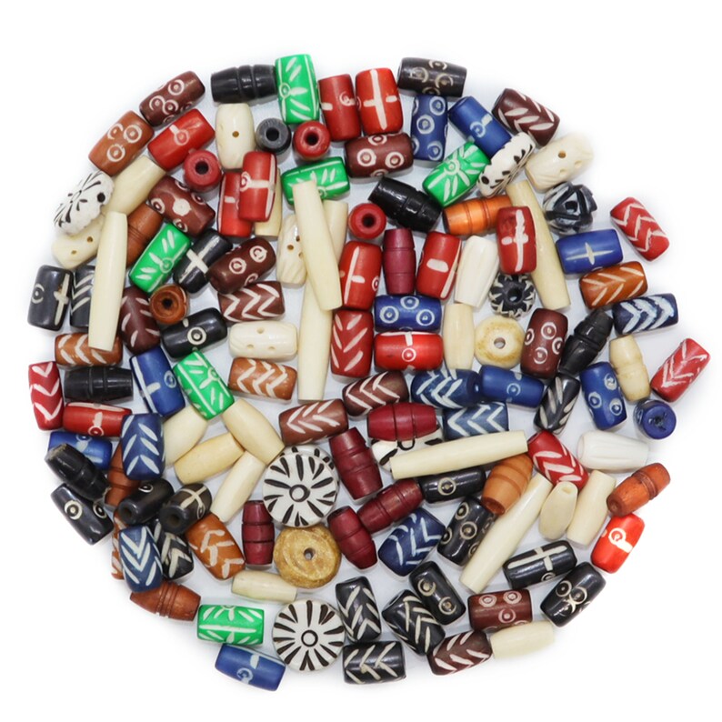 120 Assorted Ox Bone Beads for Jewelry Making Multi-color - Etsy