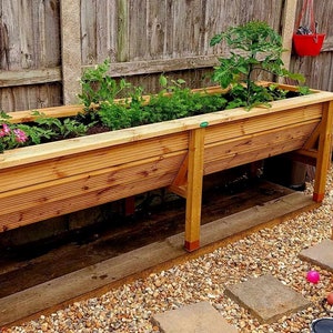 Vegetable Trug Planter, Heavy Duty, Solid Treated Planters ...