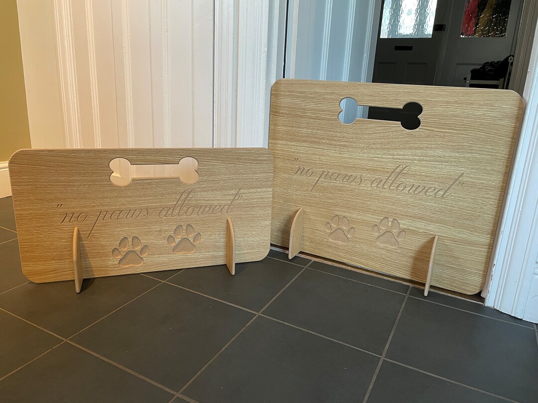 Oak Style Doggy & Puppy Stoppers, no Paws Allowed Dog Stopper for ...