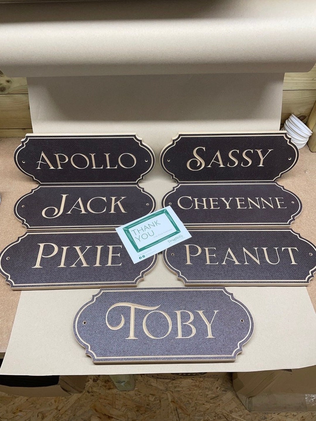 Animal Name Plates, Robust, Beautiful & Personalised. Perfect for ...