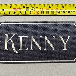 Personalised Small Wooden Pet Name Plate | Custom Engraved Dog or Cat ...