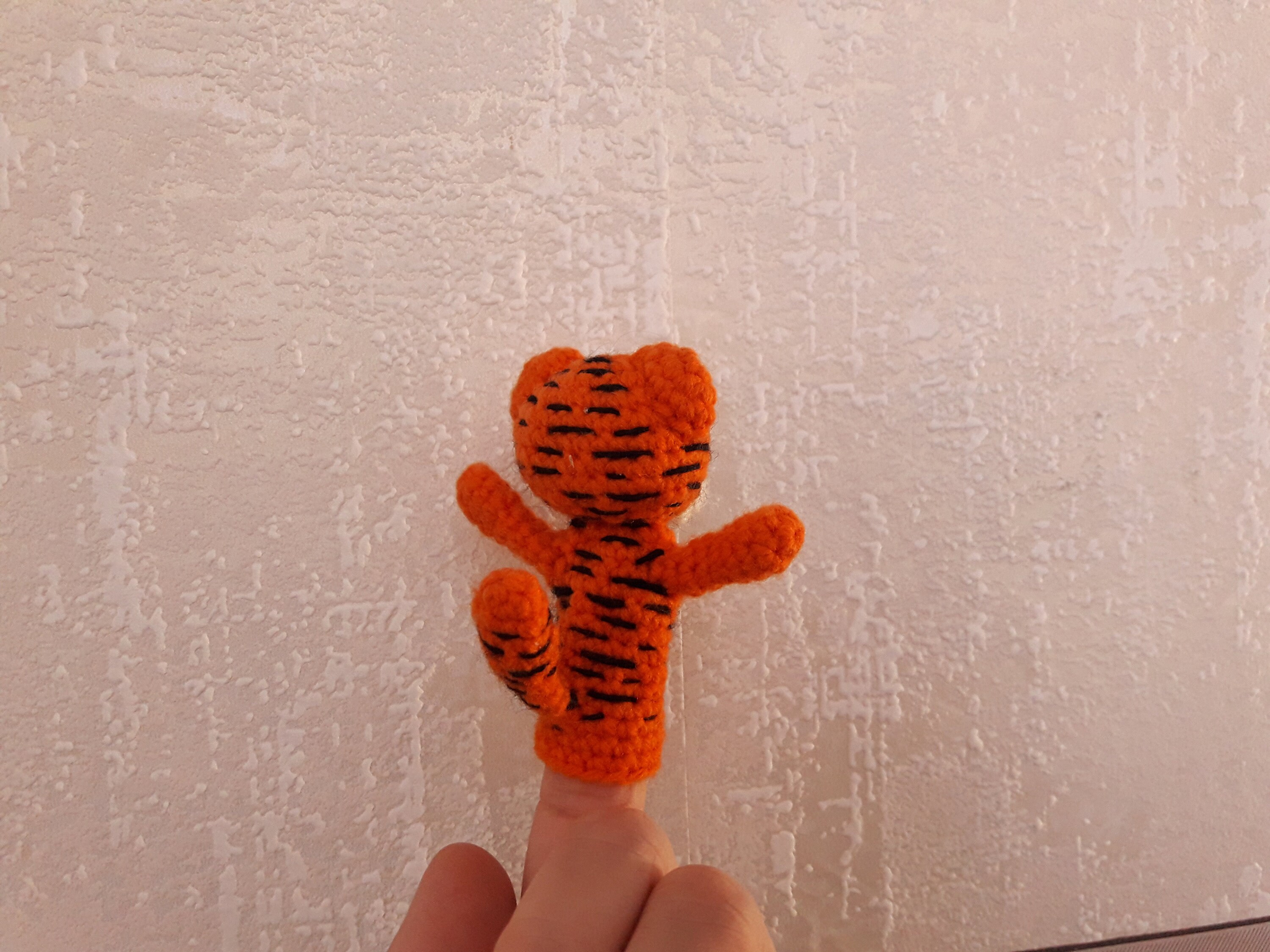 Crochet Pattern Finger Puppet Tiger Speech Therapy Toy Montessori ...