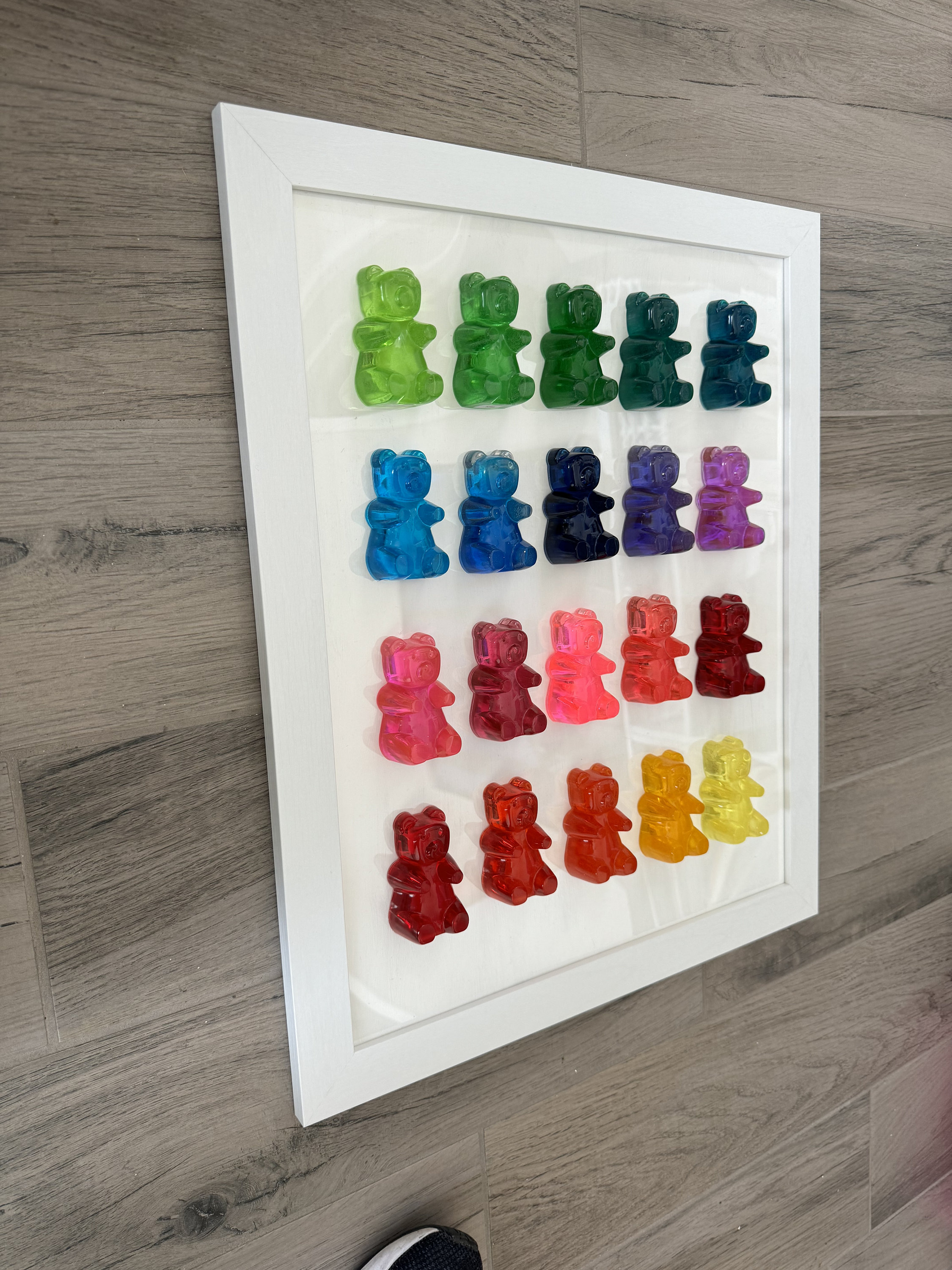 Gummy Bear Resin Art, Gummy Bear Pop Art, Home Decor, 3D Resin Wall Art ...